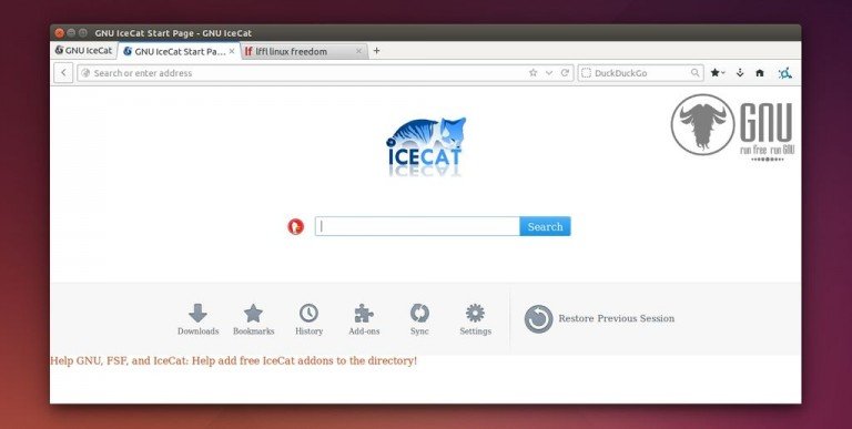 IceCat il browser open basato su Firefox e supportato dalla Free ...