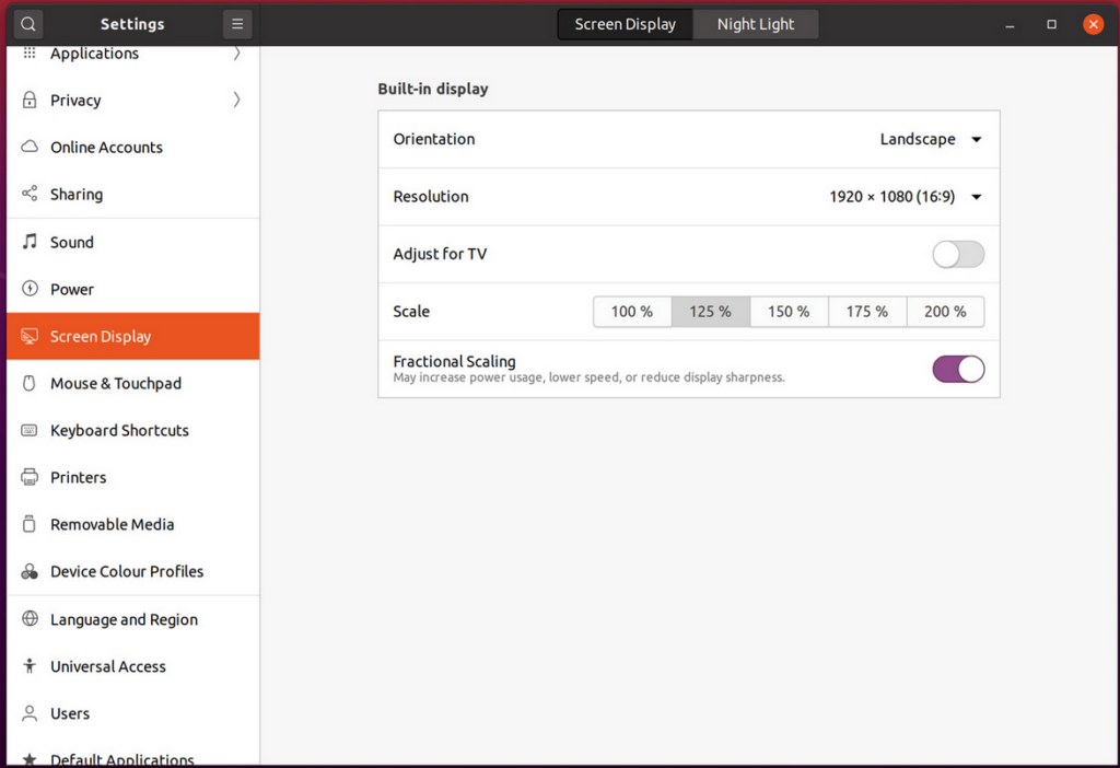 Ubuntu 20.04 Focal Fossa: Fractional Scaling per tutti