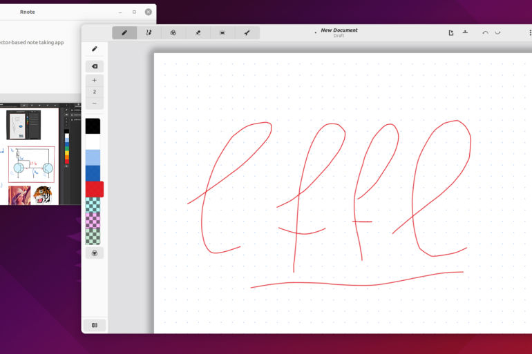 Rnote, nuova app scritta in Rust & GTK4: prendere nota prego!
